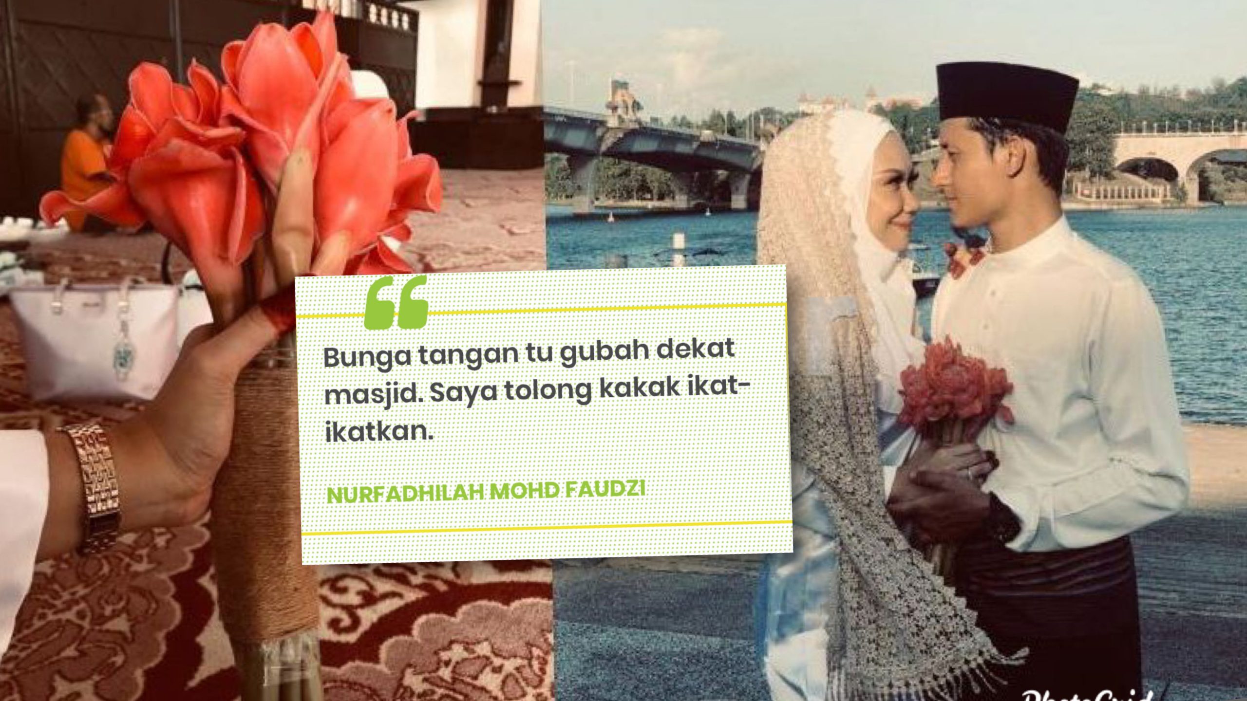 Tiada hantaran… pengantin pegang bunga kantan di majlis n1kah, belanja ...